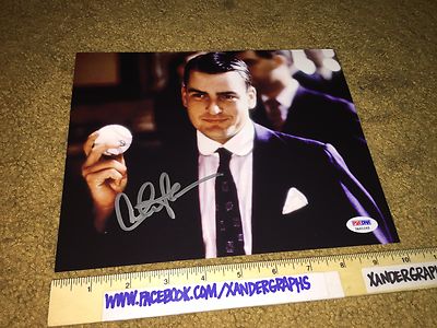 CHARLIE SHEEN SIGNED AUTOGRAPHED 8X10 PHOTOGRAPH MAJOR LEAGUE 8 MEN OUT ...