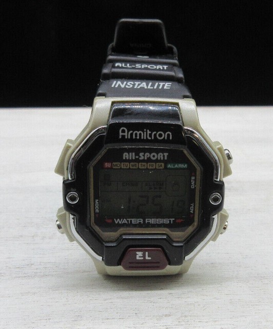 Vintage 1990s Men's Armitron All-sport LCD Digital Instalite Sport ...