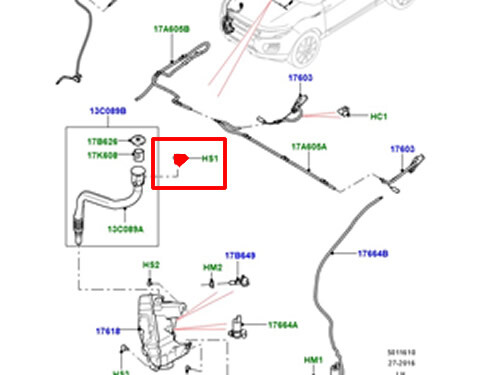 GENUINE LAND ROVER WINDSHIELD FILLER NECK SCREW RANGE ROVER EVOQUE SET ...
