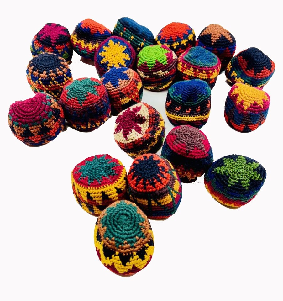 Guatemalan Footbag Hacky Sack Hand Sewn vintage Fun -Toy or stress ball ...