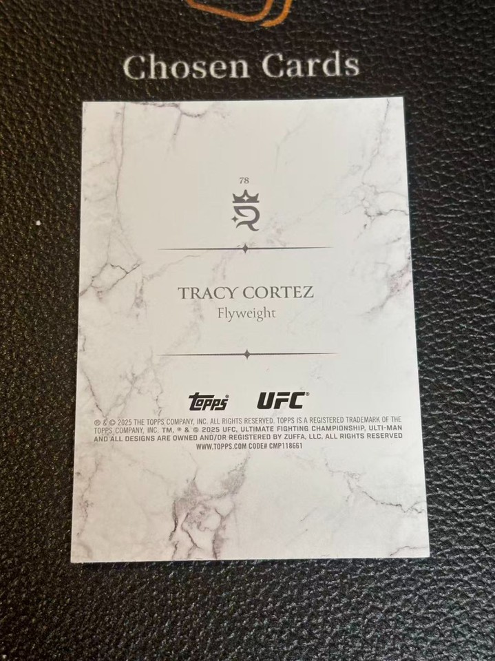 2025 Topps Royalty UFC Tracy Cortez Base /99 WXB | eBay