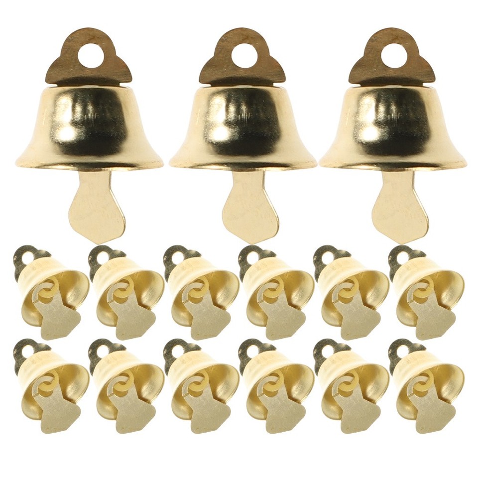 120 Pcs Mini Craft Bell Metal Hanging Bells Pendant Alloy Vintage ...