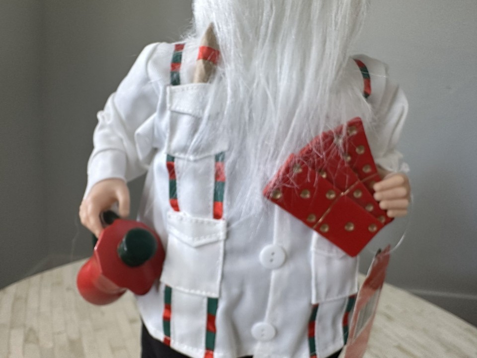New Cuban Santa Claus Figurine 18” with Guayabera Cafetera & Dominoes ...