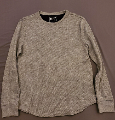 Express Sweater Mens Medium M Long Sleeve Lightweight Thermal Knit ...
