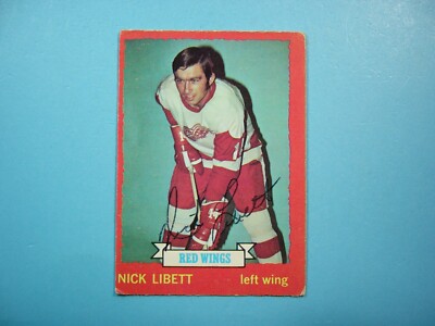 1973/74 O-PEE-CHEE NHL HOCKEY CARD #49 NICK LIBETT VG NICE AUTO ...