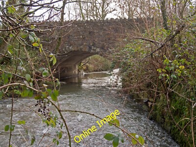 Photo 6x4 Yeo Bridge on the river Yeo as seen from upstream Yeo Vale ...