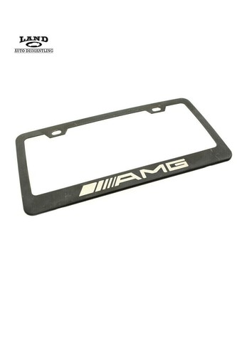 MERCEDES W164 W221 W211 S/CL/GL/E/CLS GENUINE METAL LICENSE PLATE FRAME ...