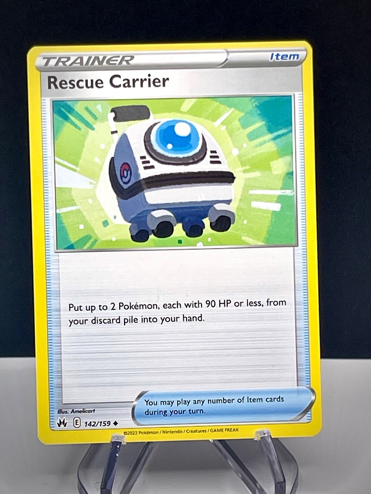 Pokémon TCG Rescue Carrier Crown Zenith 142/159 Regular Uncommon | eBay