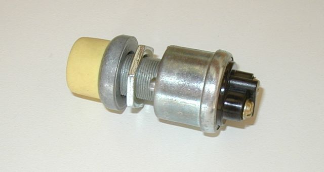 Push Button Glow Plug Switch w/ YELLOW Rubber Button cover c Sterling ...
