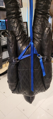 Pure Bondage Suit padding Jump suit bdsm real leather bandage suit ...