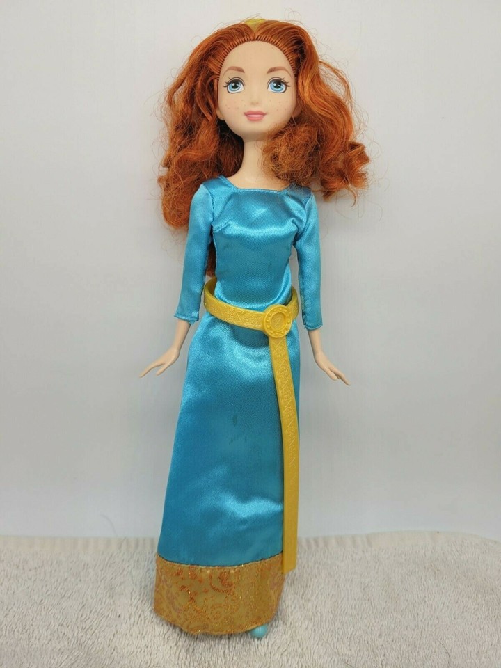 2006 Mattel Barbie Disney Princess MERIDA Brave Red Hair Gown Shoes | eBay