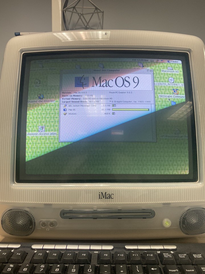 Apple iMac All-In-One Computer 1999 Vintage Computer Extremely Rare ...