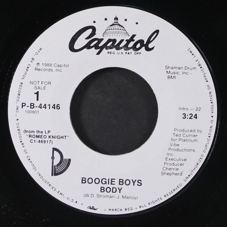 BOOGIE BOYS: body / same CAPITOL 7" Single 45 RPM | eBay
