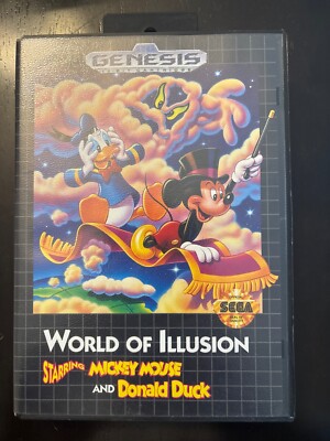 World of Illusion for Sega Genesis Mickey Mouse & Donald Duck No Manual ...