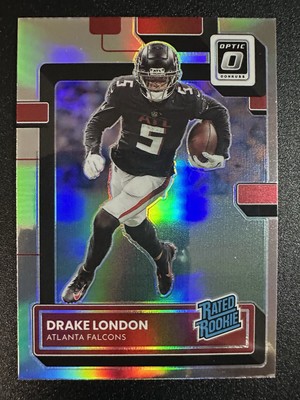 2022 Panini Donruss Optic - Rated Rookie Drake London #207 Holo Prizm ...