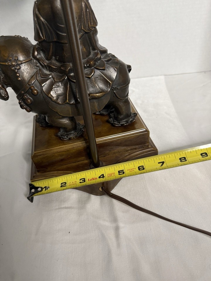 Vintage Chinese Bronze Buddhist Samantabhadra Elephant Kuan Yin Working Lamp | eBay