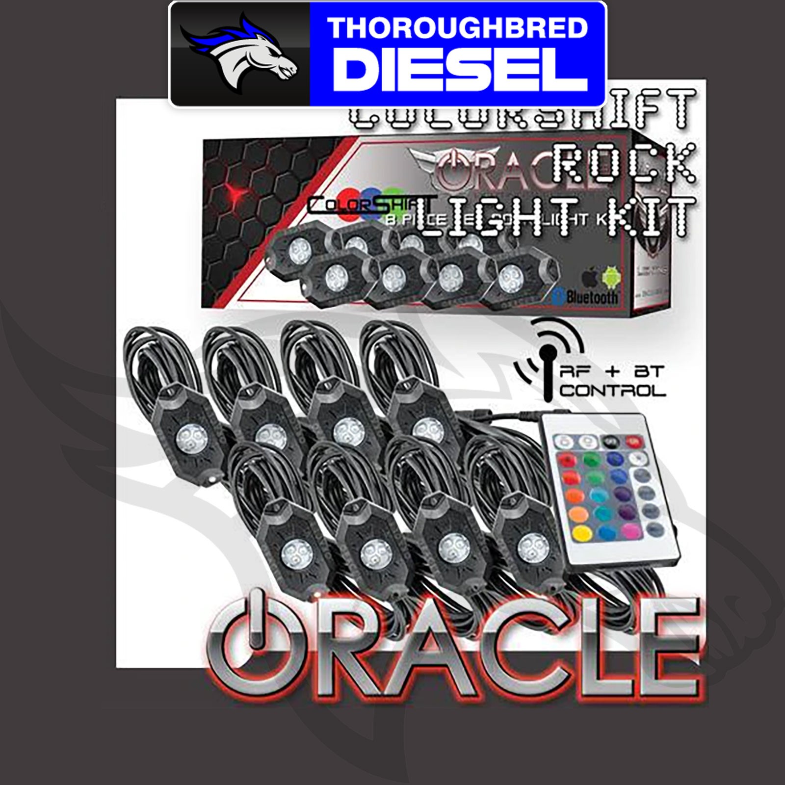 Oracle Colorshift Underbody Wheel Well Rock Light Kit -8 Piece ...
