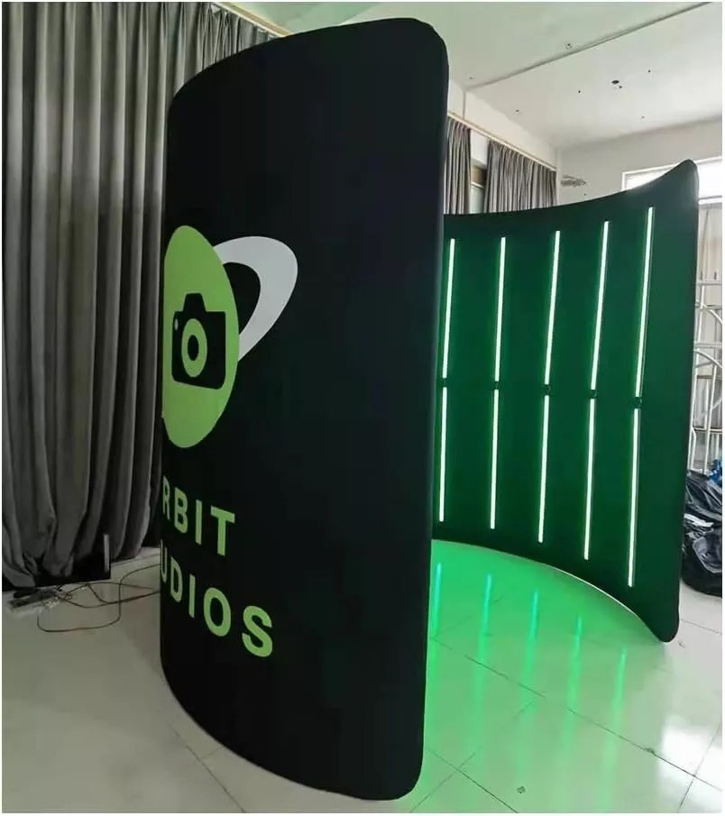 10'W x 8'H 360 Photo Booth Backdrop Frame LED Backdrop Enclosure For ...