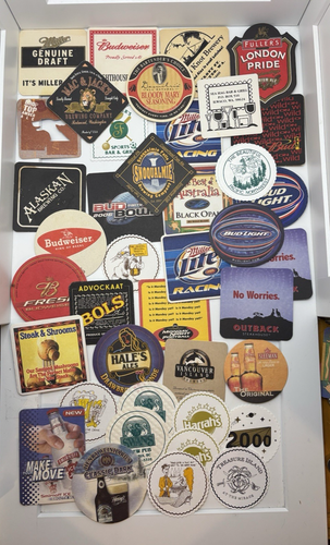 Mixed Lot 45+ Bar and Brewery Coasters, Advertising Coasters Beer, Ale ...