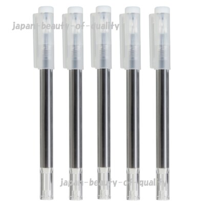 Made in JAPAN MUJI Ballpoint pen Black 0.5mm that rubbing erasable x 5 ...