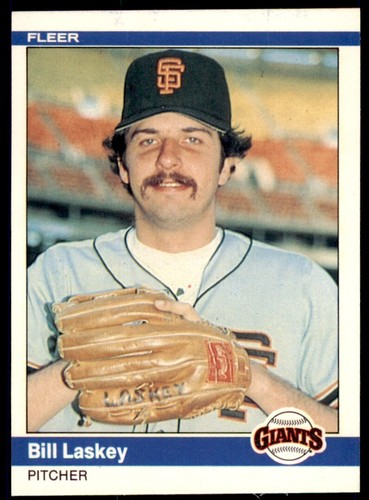 1984 FLEER BILL LASKEY . SAN FRANCISCO GIANTS #376 | eBay