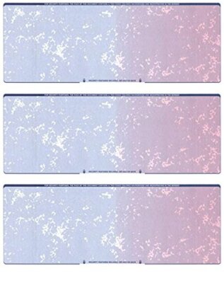 Blank Checks Paper Stock-Computer Checks Prismatic Blue Red-3 Checks On ...