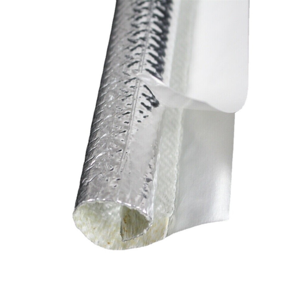 35mm ID Self-wrap Heat Shield Sleeve Thermal Reflective for Cable Wire ...