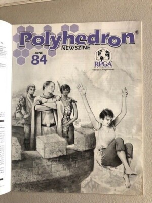 TSR RPGA Polyhedron Magazine #84 w/ mailing cover Living City AD&D ...