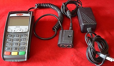 Ingenico ICT220 Terminal Credit Card Reader Chip Reader Dual Comm ...