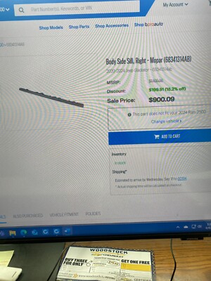 2020-2024 Jeep Commander Rock Rails Left Or Right 68341314AB Sold ...