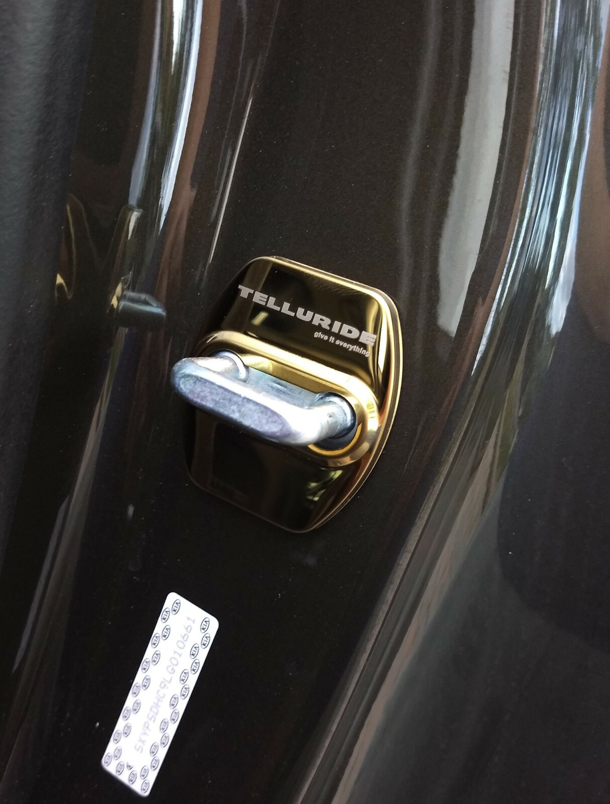 KIA Telluride 2020-25 Steel Door Lock Protector Strike Cover - Free ...
