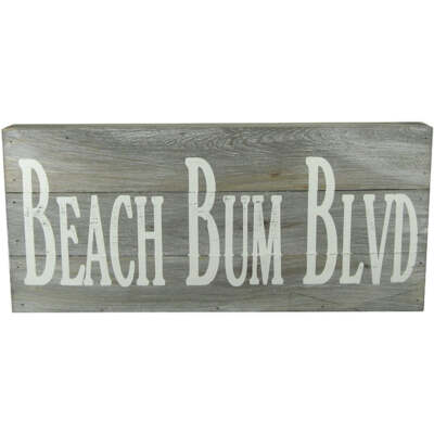 Beach Bum Blvd Box Sign Wood Sign | eBay