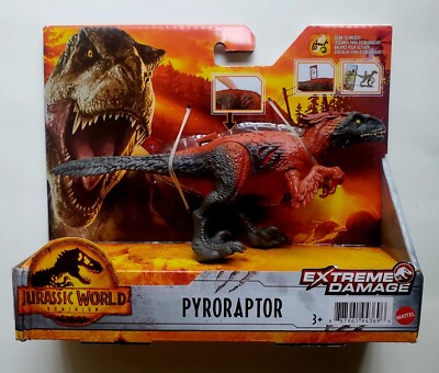 Jurassic World Dominion Extreme Damage Pyroraptor Dinosaur Action ...