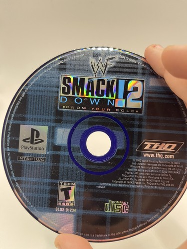 SmackDown 2 Know Your Role Playstation 1 PS1 Disc Only Tested | eBay
