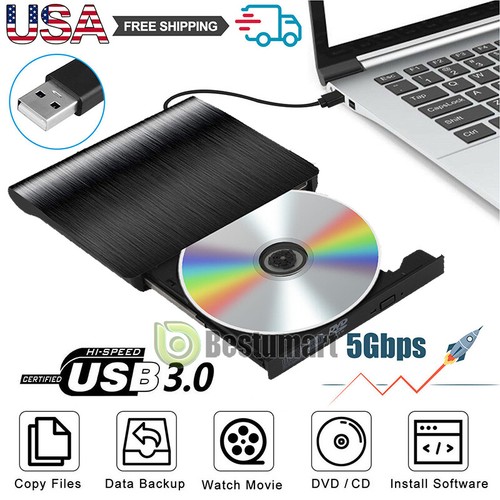 2022 External Driver Recorder USB 3.0 VCD Reader CD DVD Burner RW ...
