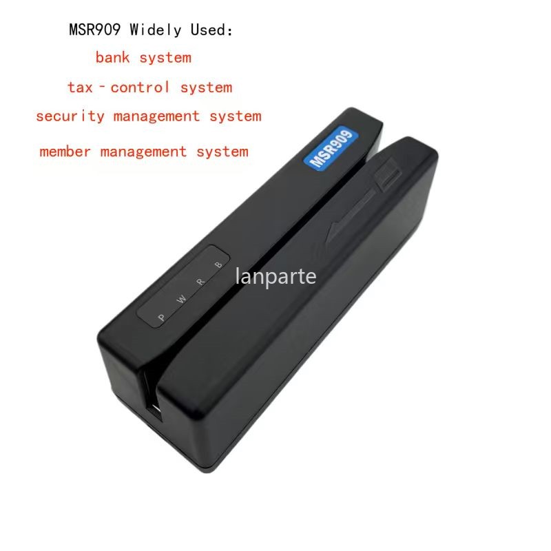 MSR909 Magnetic Card Reader Writer Full Tri-Track Credit Card ID Card ...
