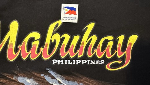 Dibuho Mabuhay Island Philippines Hand Painted Shirt Size Large NWT | eBay