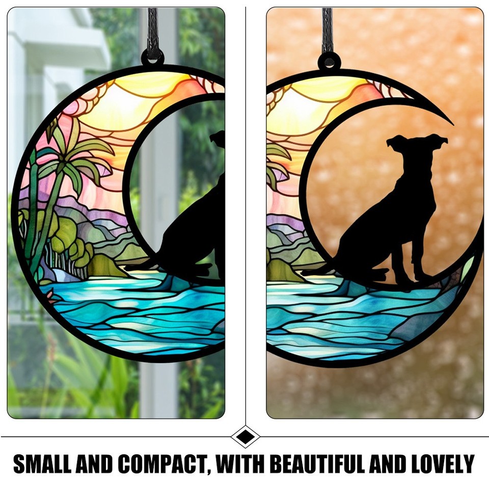 Home Decor Moon Shaped Wall Hanging Living Room Decorative Accessories ...