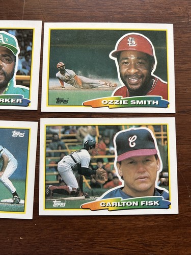 Lot of 4 Baseball 1988 Topps Big Cards - Carlton Fisk,Ozzie,Don ...