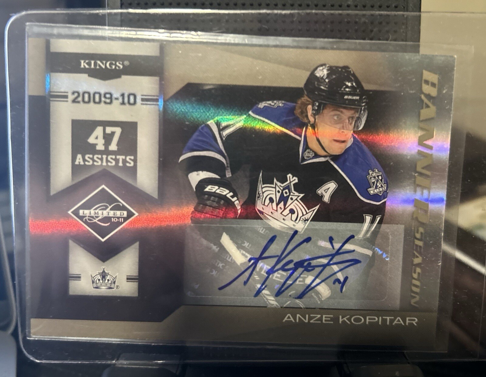 Anze Kopitar 2010 Limited #2 Banner Season - Platinum Spotlight /1 ...