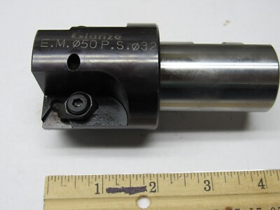 GLANZE 50MM 3-FLUTE INDEXABLE CARBIDE INSERT END MILL | eBay