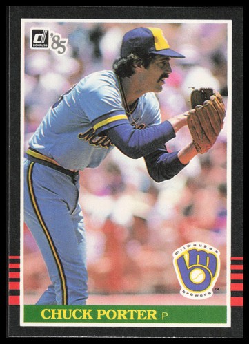 1985 Donruss Chuck Porter #115 Milwaukee Brewers 33B | eBay Australia