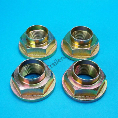 4 x One Shot Stake Wheel Hub Nuts for Twin Axle Ifor Williams Trailer ...