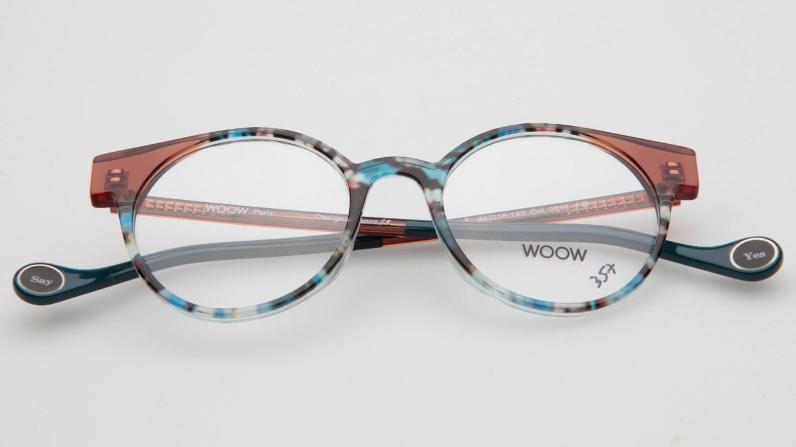 NEW WOOW Say Yes 1 Col 0091 Blue EYEGLASSES FRAME 46-18-143 B42mm | eBay