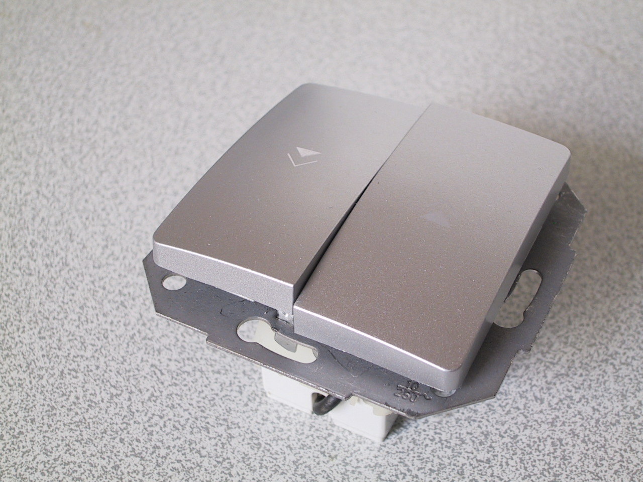 KOPP Jalousieschalter PARIS HK05 stahl-silber UP Unterput ...