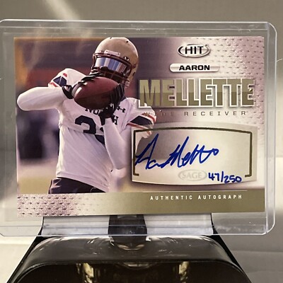 2013 SAGE HIT Football Autograph #A18 Aaron Mellette 47/250 | eBay