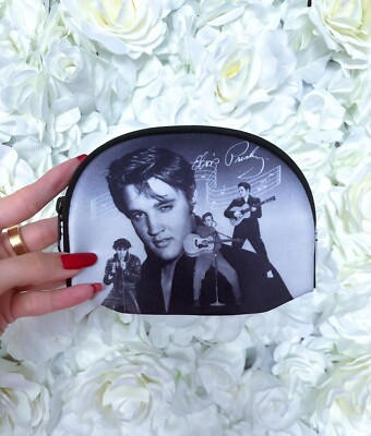 NEW ELVIS PRESLEY COIN PURSE ELVIS COSMETIC BAG ELVIS TRAVEL BAG ELVIS ...