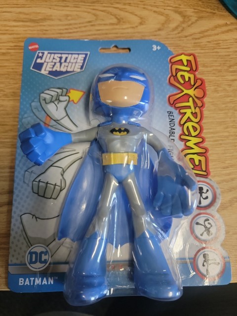 DC Justice League Flextreme Batman Blue Bendable Posable 4-Inch Action ...
