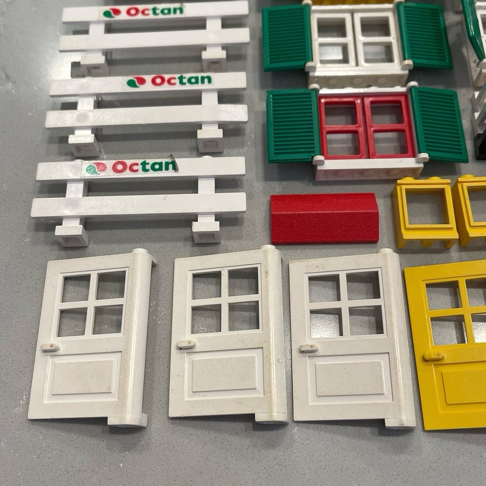Vintage LEGO Windows Doors Shutters Fence LOT Parts Hinge Pieces RARE ...