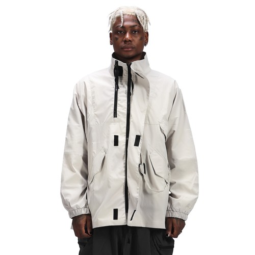 Niepce Urban Techwear Jacket Streetwear Windbreaker with Fake Double Zipper | eBay